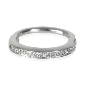 Tiffany & Co. 18k White Gold Diamond Lock Ring - White_gold