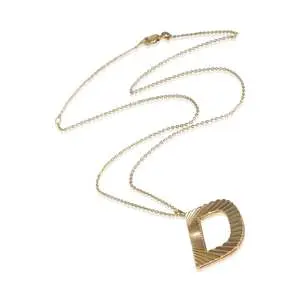 MYGEMMA Yellow Gold Initial D Pendant
