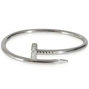 CARTIER Juste Un Clou Diamond Bracelet - White_gold