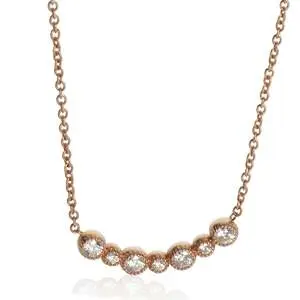 MYGEMMA 14k Rose Gold Diamond Pendant - Rose_gold