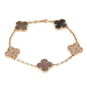 Van Cleef & Arpels Rose Gold, Mother Of Pearl & Diamond Bracelet - Rose_gold