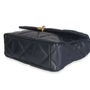 Chanel Navy Quilted Lambskin 19 Flap Bag