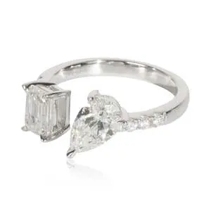 MYGEMMA 2.19 Ctw White Gold Lab-grown Diamond Ring