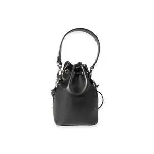 Fendi Leather Studded Bow Mon Tresor Bucket Bag