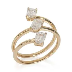 MYGEMMA 1.49 Ctw Yellow Gold Lab-grown Diamond Ring