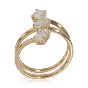 MYGEMMA 1.49 Ctw Yellow Gold Lab-grown Diamond Ring