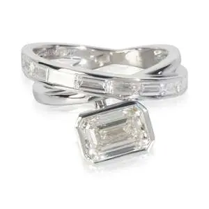 MYGEMMA 2.97 Ctw White Gold Lab-grown Diamond Ring - White_gold