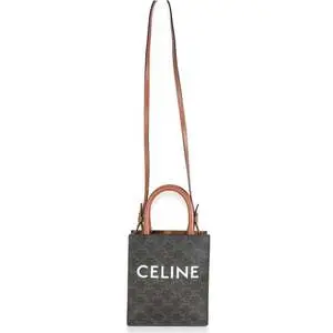 Celine Triomphe Canvas Vertical Cabas - Brown