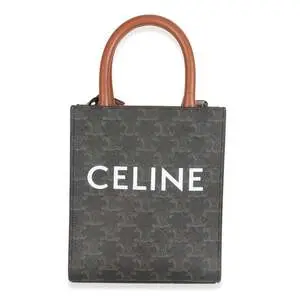 Celine Triomphe Canvas Vertical Cabas - Brown