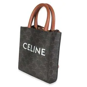 Celine Triomphe Canvas Vertical Cabas - Brown