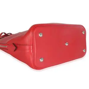 Hermès Rouge Pivoine Evercolor 1923 Bolide 30 Phw - Red