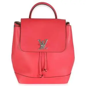 LOUIS VUITTON Rubis Calfskin Leather Lockme Backpack