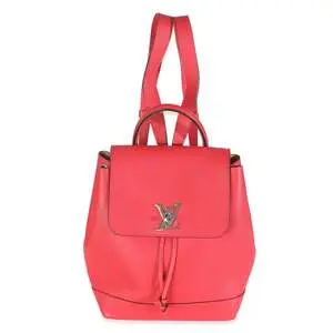 LOUIS VUITTON Rubis Calfskin Leather Lockme Backpack