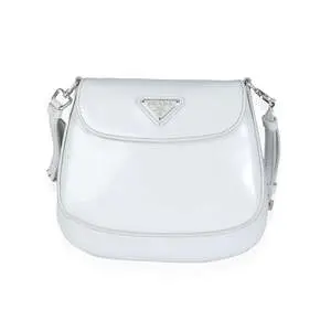 Prada Brushed Leather Mini Cleo Gray