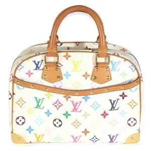 LOUIS VUITTON White Monogram Canvas Trouville