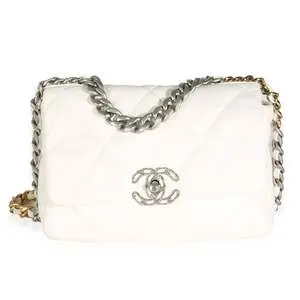 CHANEL Quilted Lambskin Small 19 Flap Bag