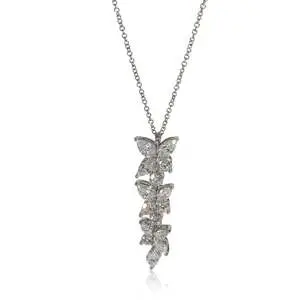 Tiffany & Co. Diamond Victoria Mixed Cluster Drop Pendant