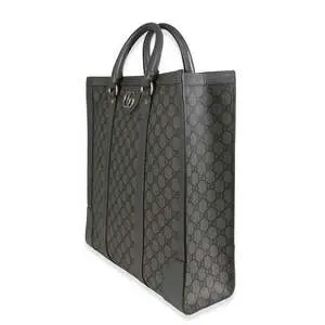 Gucci Gg Coated Canvas Ophidia Tote - Gray