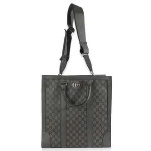 Gucci Gg Coated Canvas Ophidia Tote - Gray