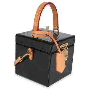 LOUIS VUITTON Monogram Vernis Bleecker Box - Black