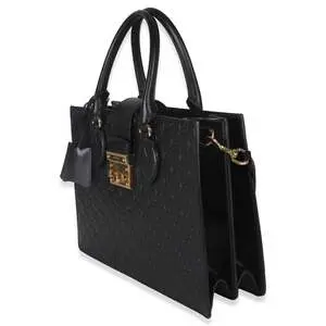 Gucci Ssima Leather Padlock Convertible Tote