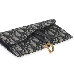 Dior Oblique Canvas Saddle Chain Pouch