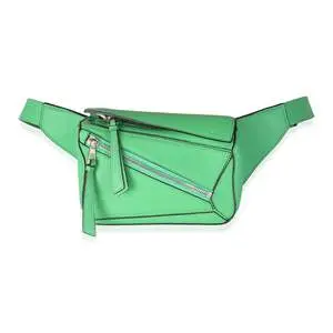 Loewe Jungle Calfskin Puzzle Belt Bag - Green