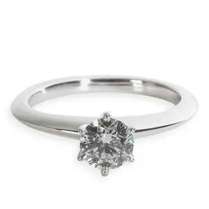 Tiffany & Co. 0.53 Ct Round Brilliant Diamond Engagement Ring - Platinum