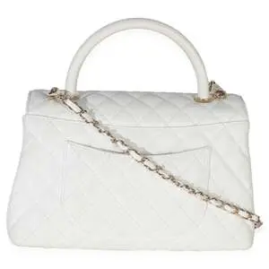 Chanel Quilted Caviar Coco Top Handle Bag