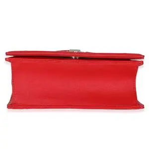 Dior Grained Calfskin Diorama Flap Bag - Red