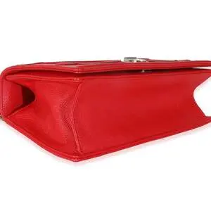 Dior Grained Calfskin Diorama Flap Bag - Red