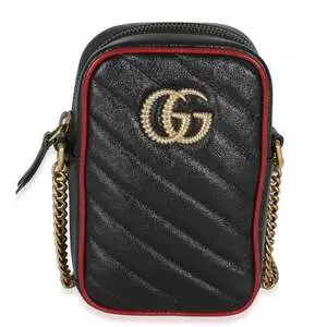 Gucci Gg Marmont Crossbody Bag - Black