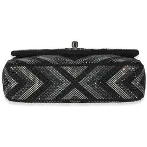 Chanel Strass Cc Chevron Flap Bag