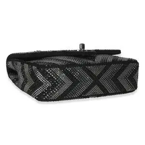 Chanel Strass Cc Chevron Flap Bag