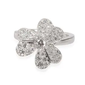 Van Cleef & Arpels Frivole Ring In 18k White Gold With 0.80ctw Diamonds - White_gold