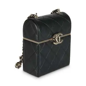 Chanel 2021 Quilted Lambskin Box Chain Vanity