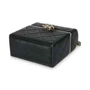 Chanel 2021 Quilted Lambskin Box Chain Vanity