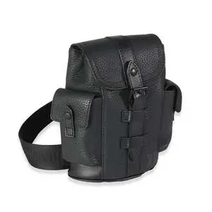 LOUIS VUITTON Taurillon Nano Christopher - Black