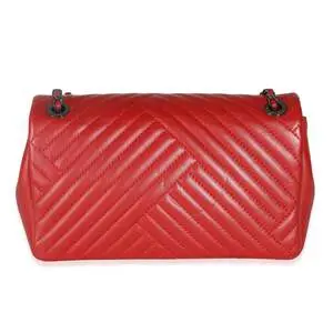 Chanel Chevron Lambskin Cc Crossing Single Flap Bag
