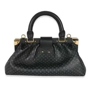 LOUIS VUITTON Embossed Calfskin Nanogram Clutch