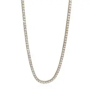 MYGEMMA 14.24 Ctw Lab-grown Diamond Yellow Gold Necklace - Yellow_gold