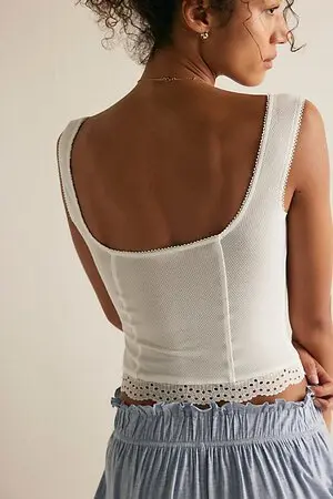 Free People Blush Hour Tank Top - Clean Ivory