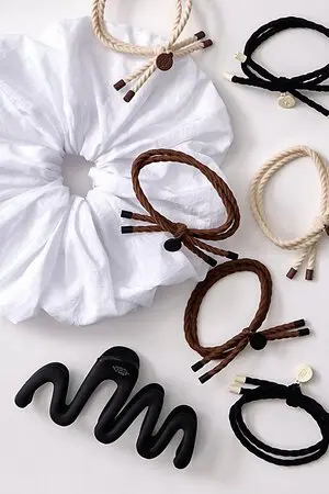Free People Sixhitter Hair Tie 6-pack - Neutral Combo