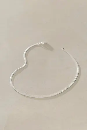 OXB JEWELRY Sterling Herringbone Necklace - Silver