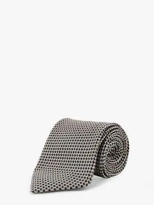 TOM FORD Micro-pattern Silk Neck Tie - Black