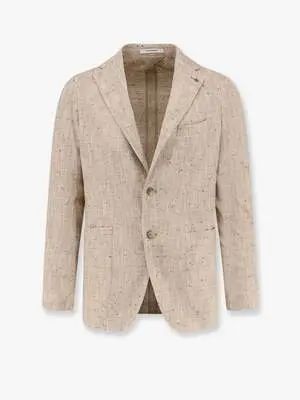 Tagliatore Cotton, Silk And Hemp Blazer