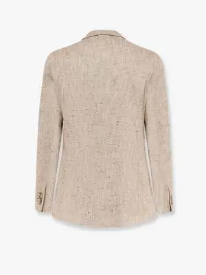 Tagliatore Cotton, Silk And Hemp Blazer