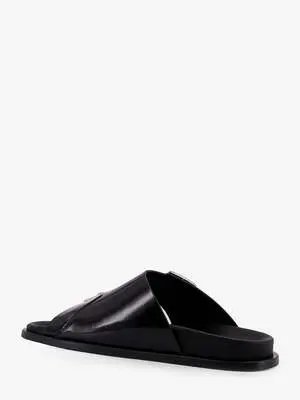 ALOHAS Alba Low Leather Sandals - Black