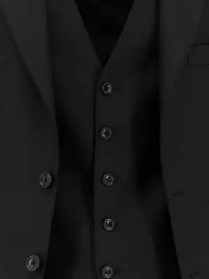 Tagliatore Virgin Wool Suit With Vest - Blue