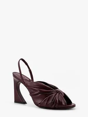 Fendi Arco Leather Slingback Heels